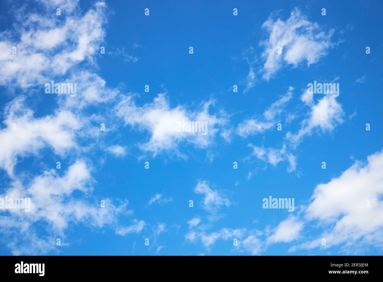 calm cloudscape. blue sky with clouds at sunny day Stock Photo - Alamy