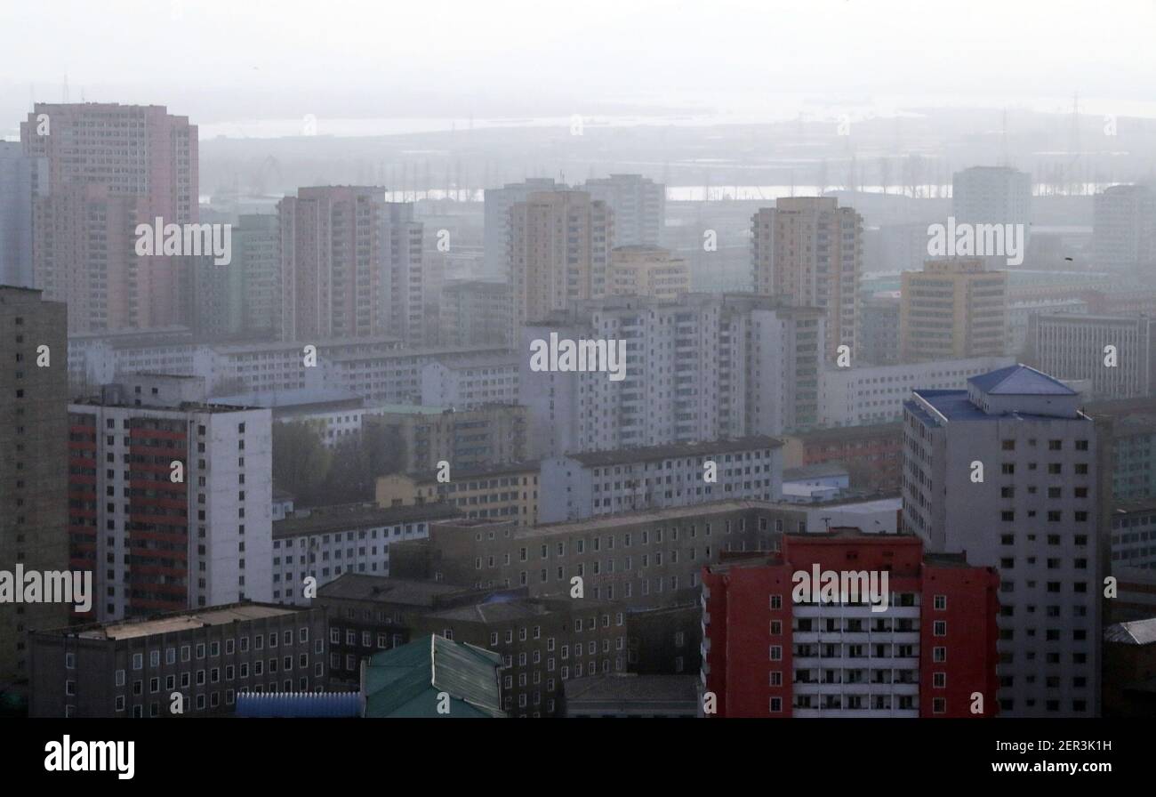 General views of North Korea seen in these hand out photos provided by ...