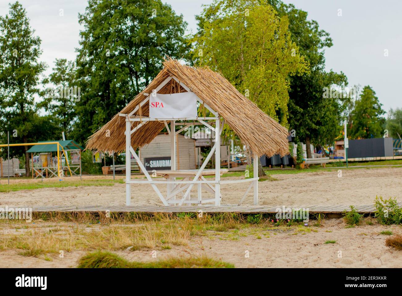 Massage booth hi-res stock photography and images - Alamy