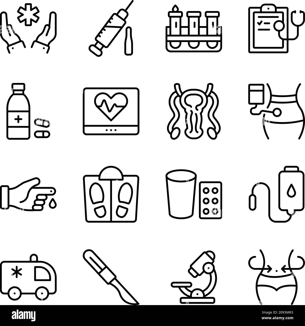 Pack of Medical Linear Icons Stock Vector Image & Art - Alamy