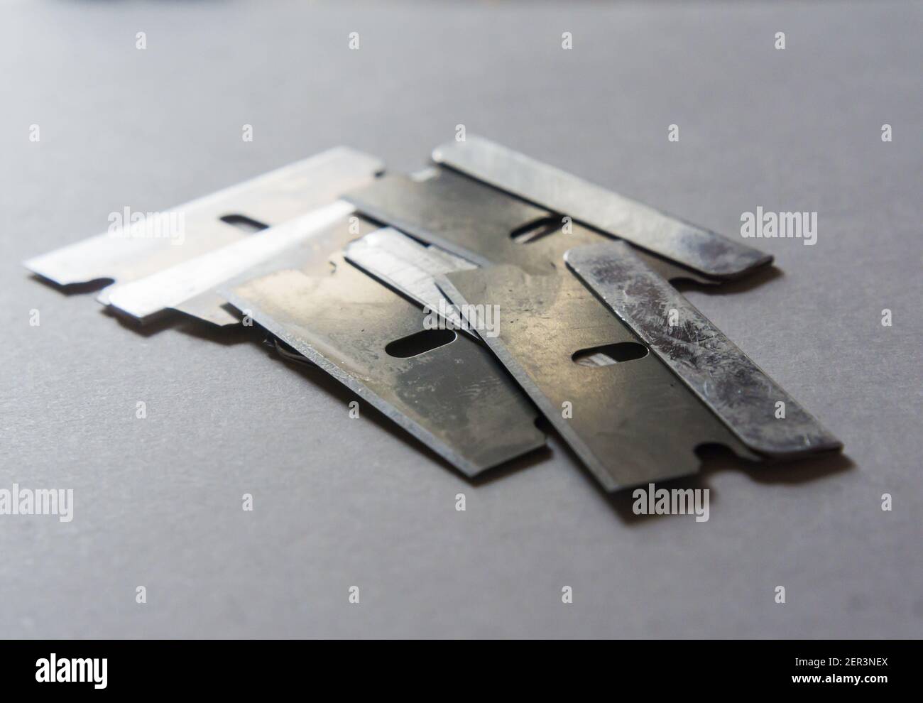 Chinese made stainless steel single-edged razor blades on Wednesday ...