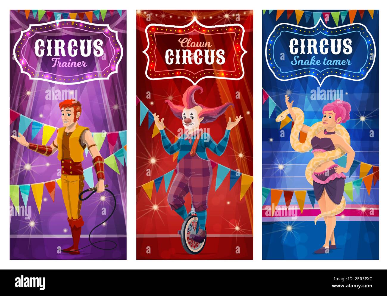 Circus Performers Cartoon