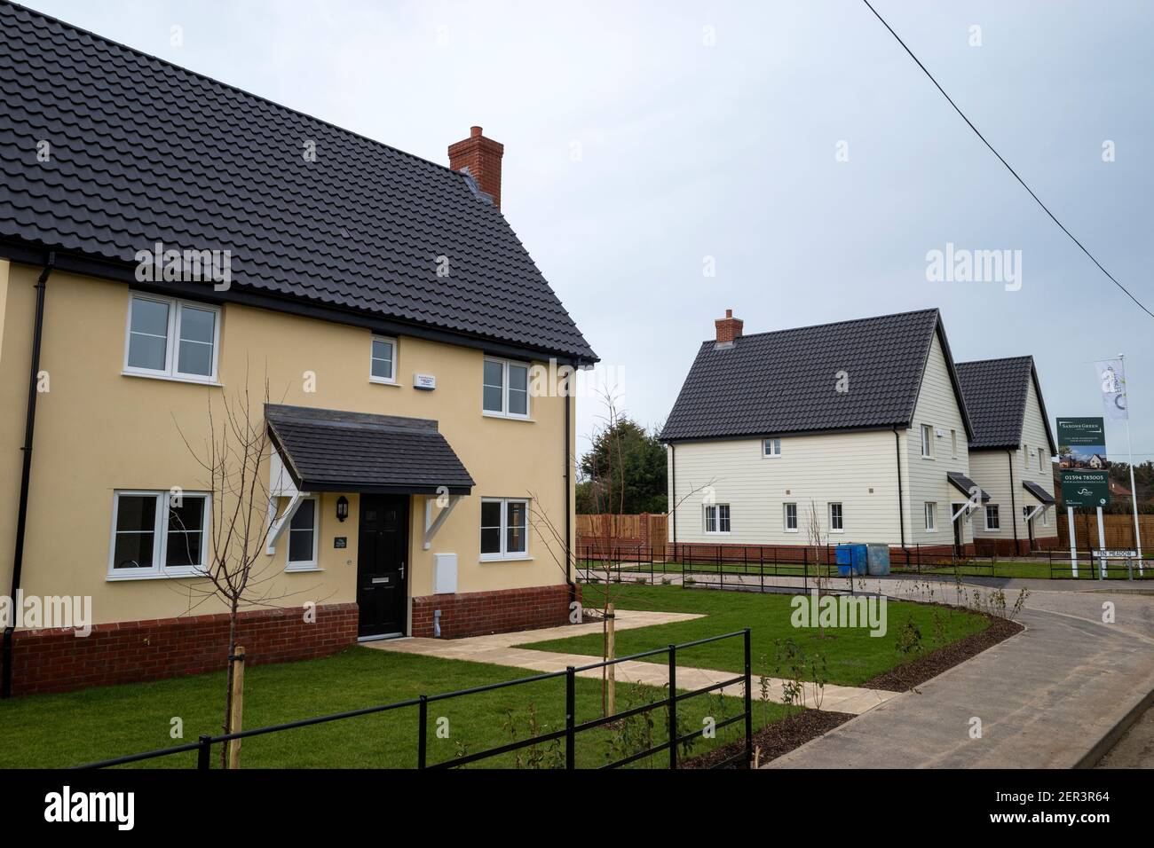 Newly built Flagship homes Sutton Suffolk UK Stock Photo - Alamy
