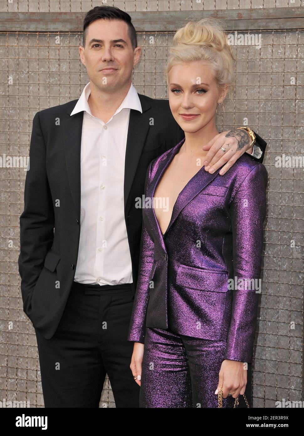 Brad Peyton and Breanne Parhiala at the Warner Bros. Pictures' "Rampage ...