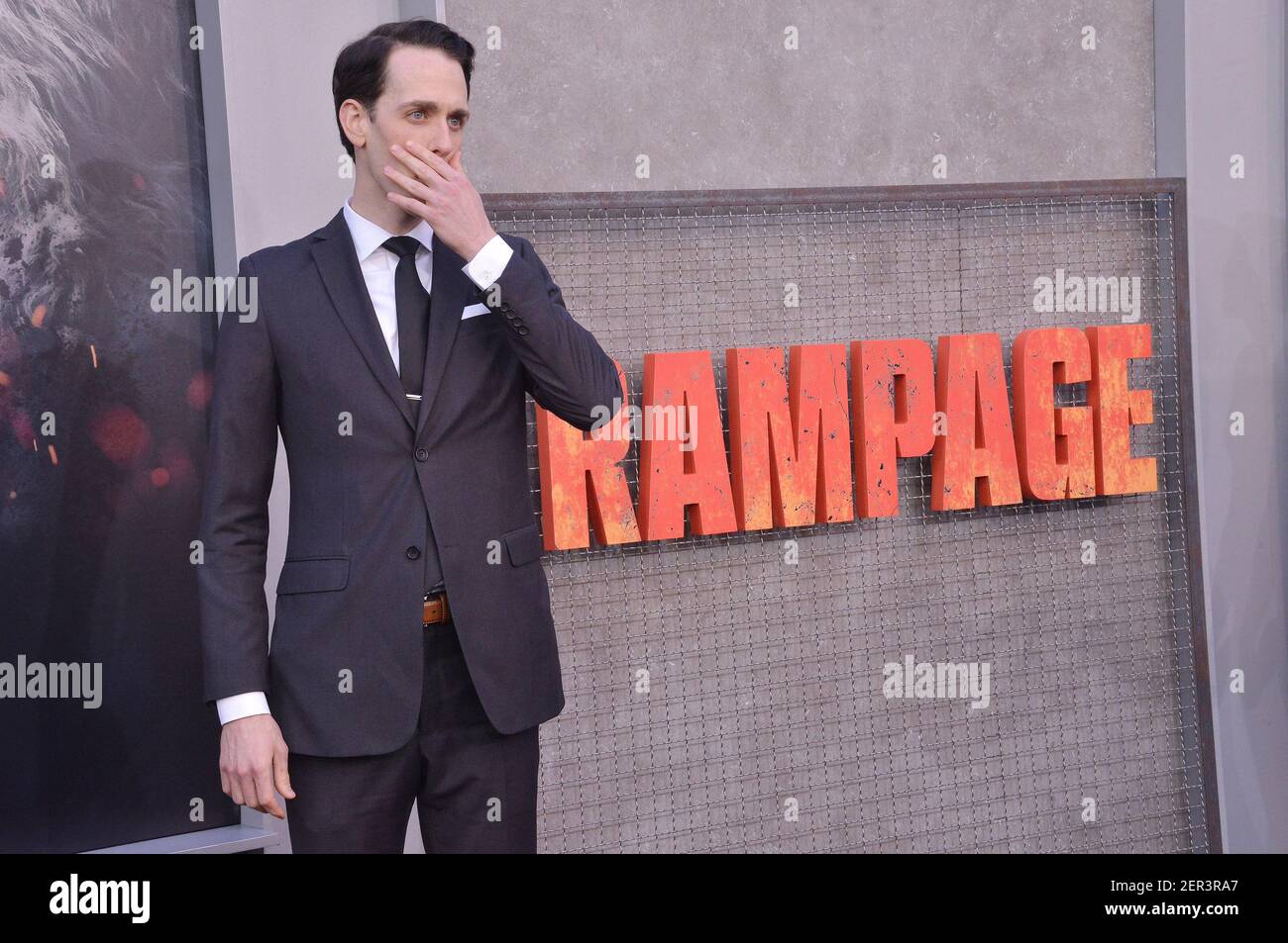 Jason Liles arrives at the Warner Bros. Pictures' "Rampage" Los Angeles ...