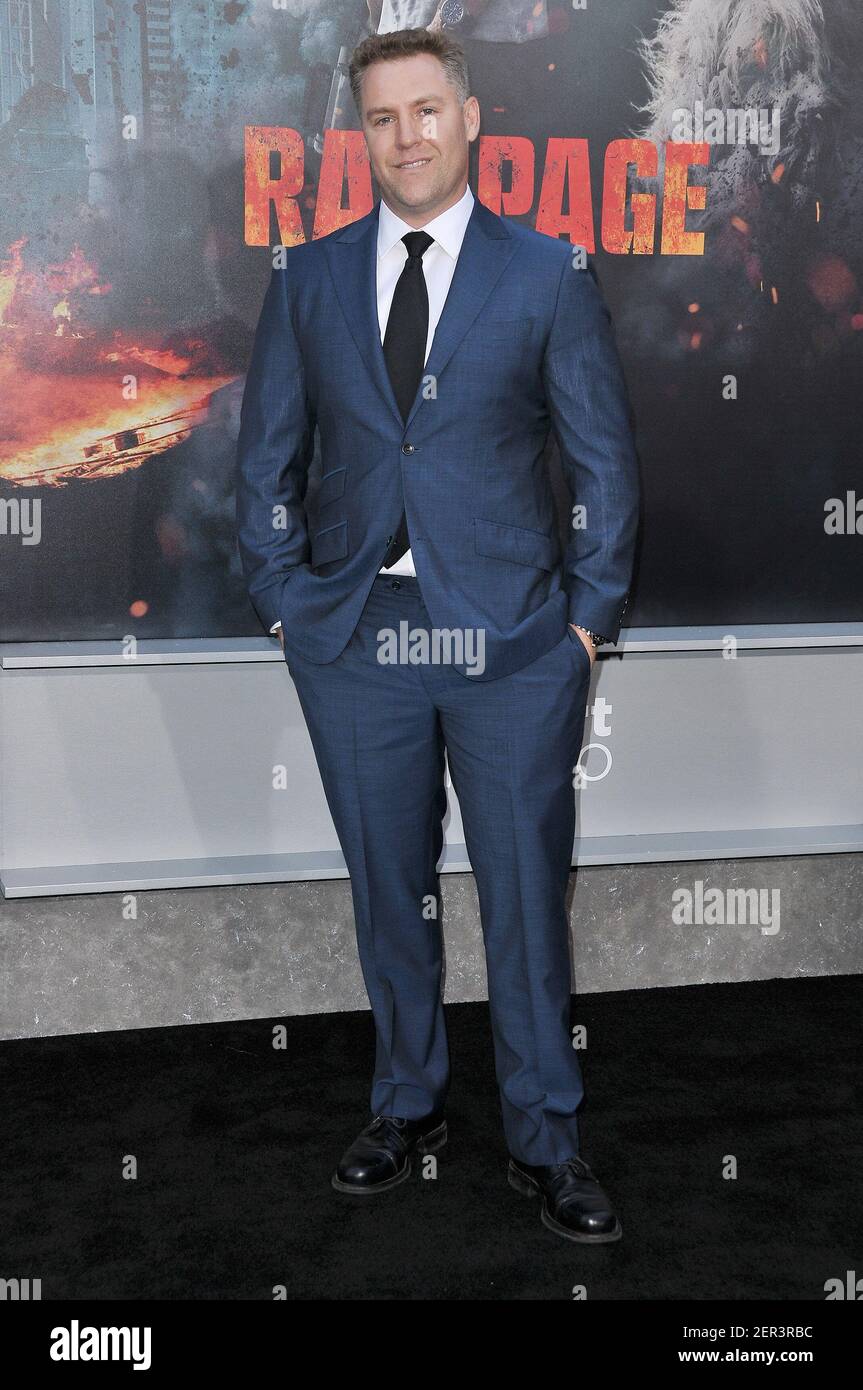 John Rickard arrives at the Warner Bros. Pictures' "Rampage" Los ...