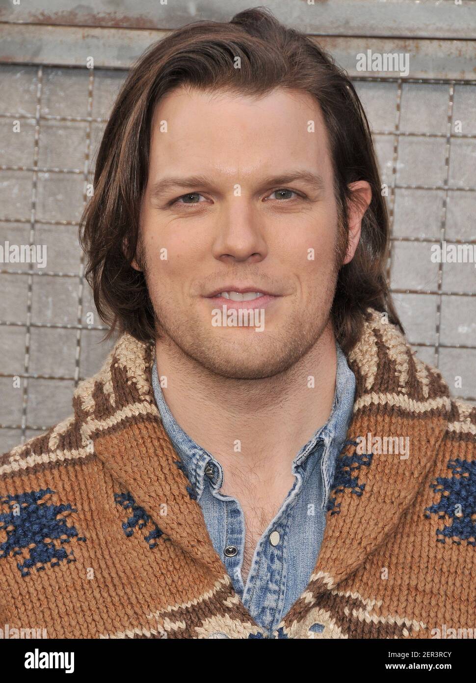 Jake Lacy arrives at the Warner Bros. Pictures' "Rampage" Los Angeles ...