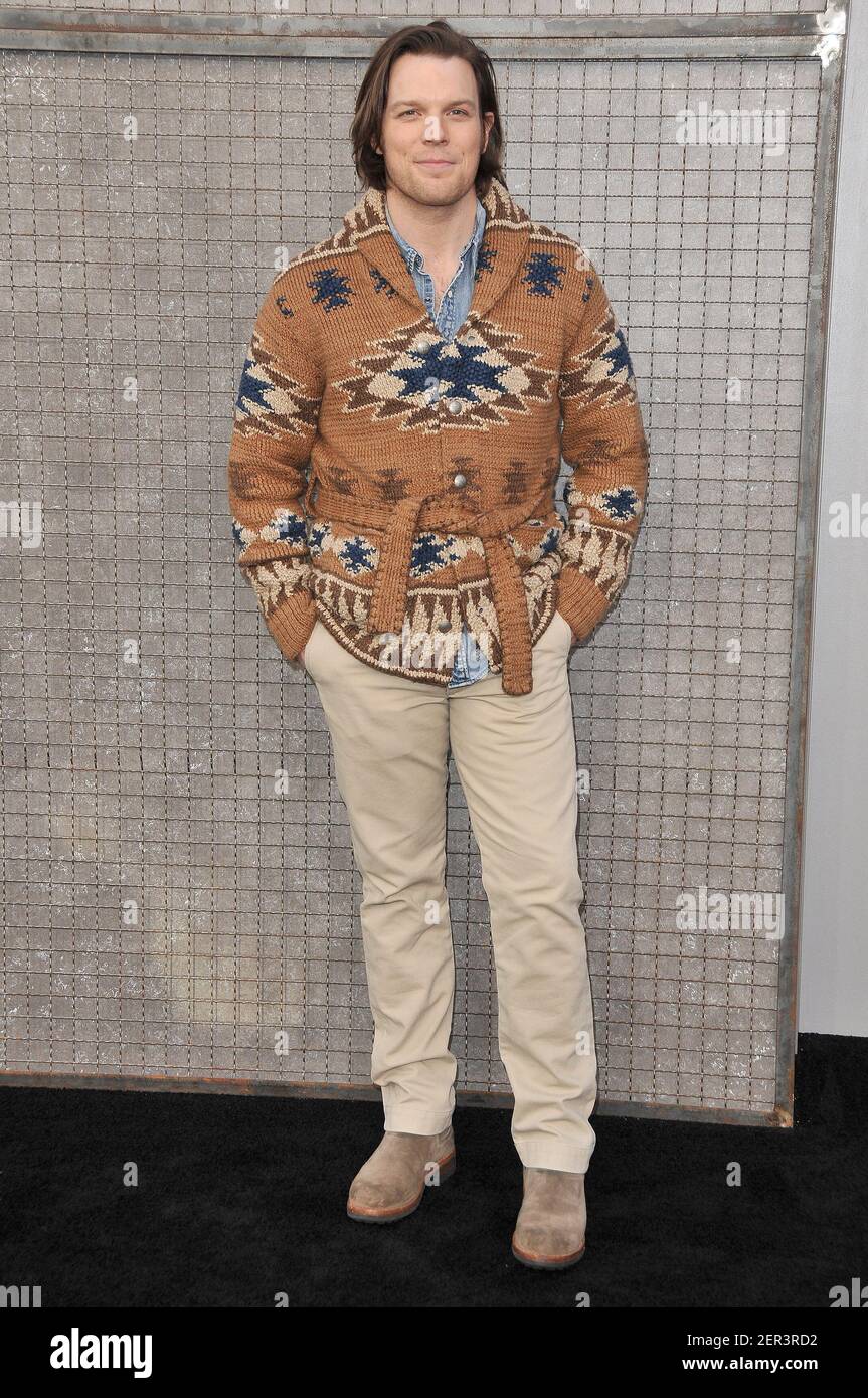 Jake Lacy arrives at the Warner Bros. Pictures' "Rampage" Los Angeles ...