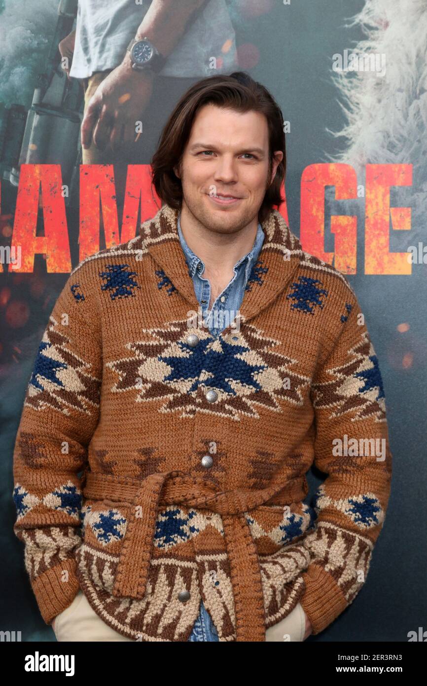 Jake Lacy at the "Rampage" Premiere at Microsoft Theater on April 4 ...