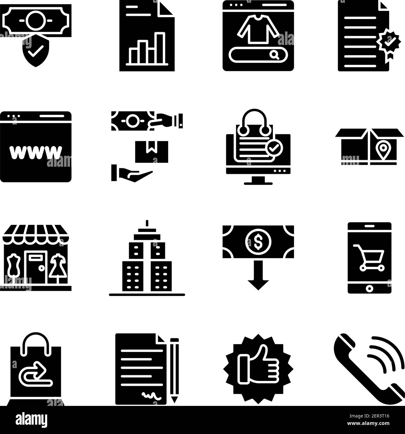 Pack of Spending Solid Icons Stock Vector Image & Art - Alamy