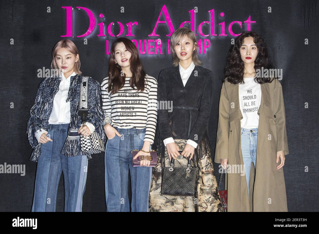 5 April 2018 - Seoul, South Korea : (L to R) South Korean models Song ...