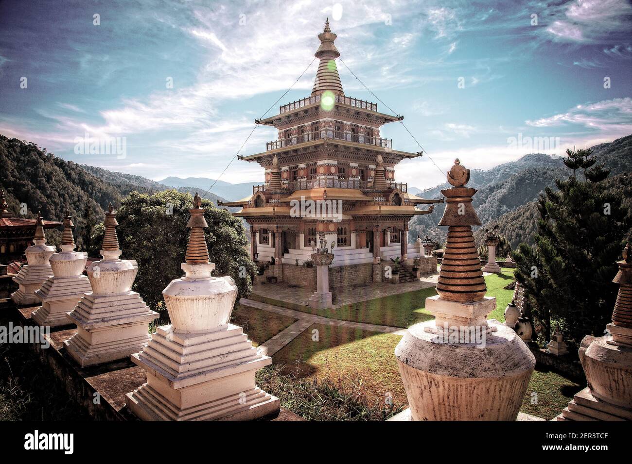 Khamsum Yuelly Namgyal Chorten is located at the North end of the ...