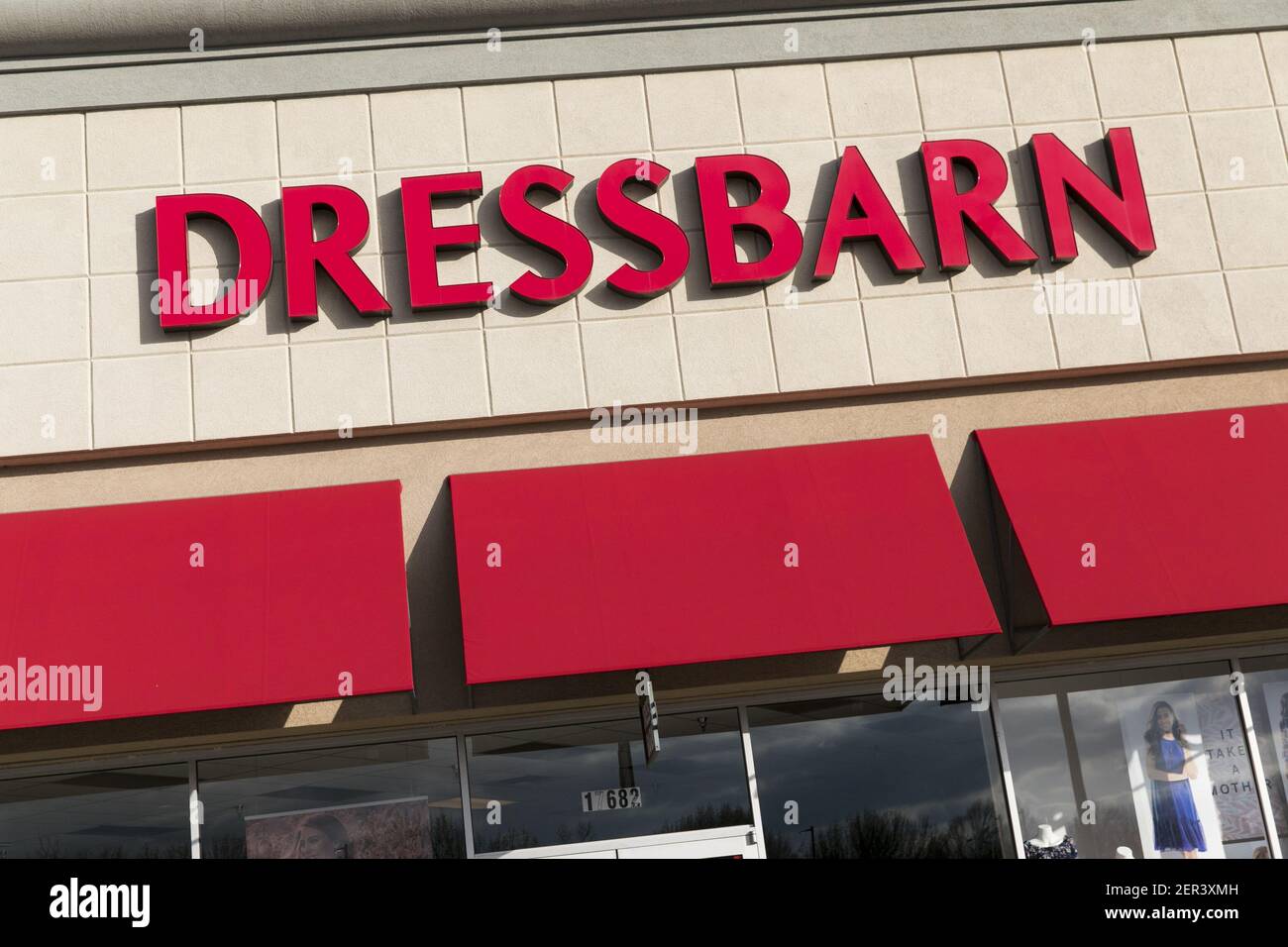 A DressBarn logo seen on a retail store front in Hagerstown, Maryland ...