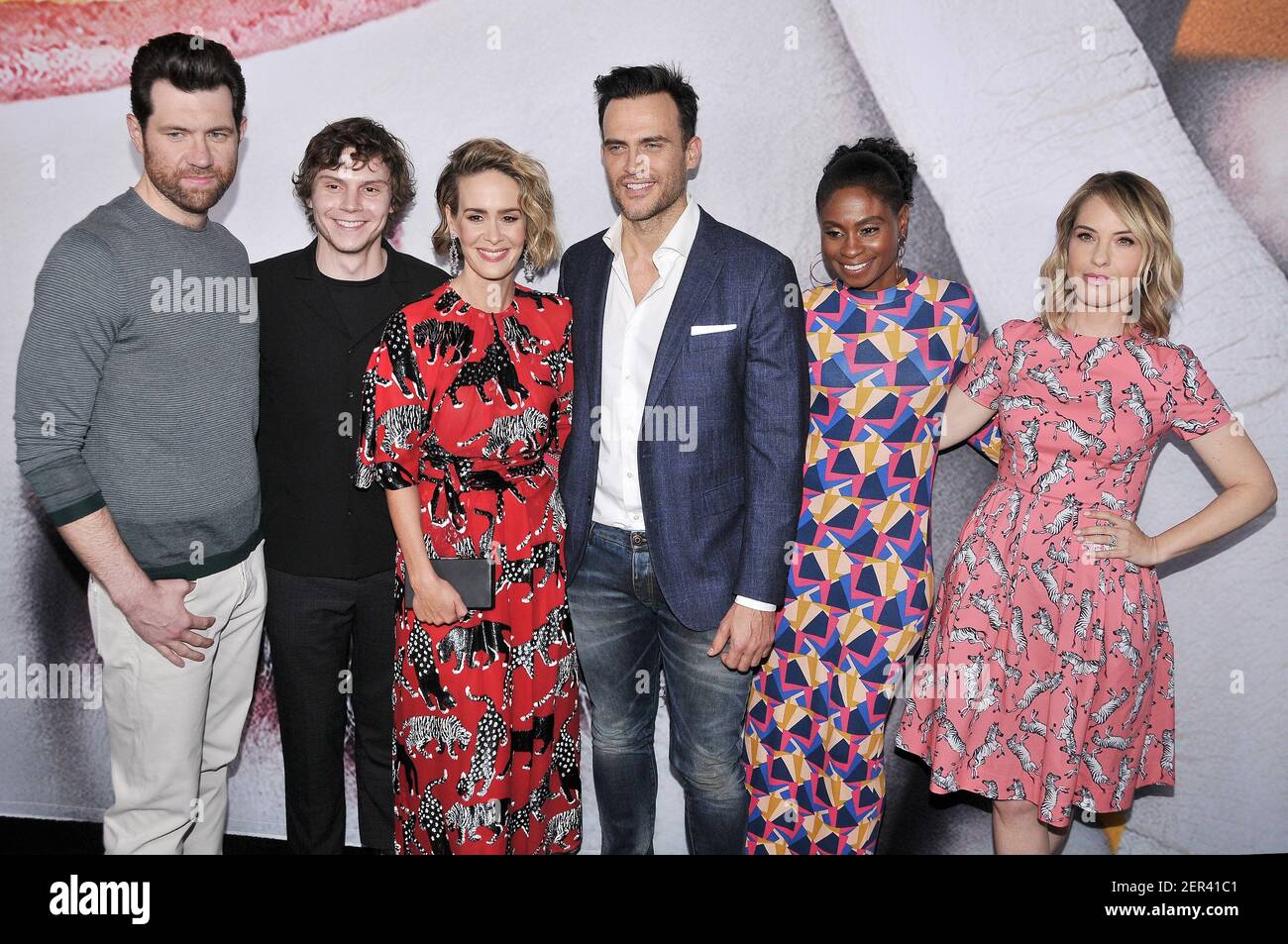 (L-R) "American Horror Story: Cult" Cast - Billy Eichner, Evan Peters ...