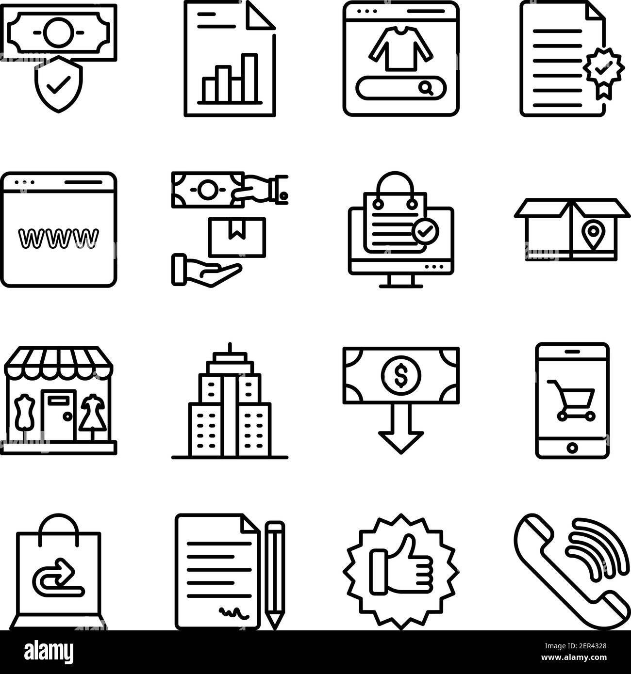 Pack of Spending Linear Icons Stock Vector Image & Art - Alamy