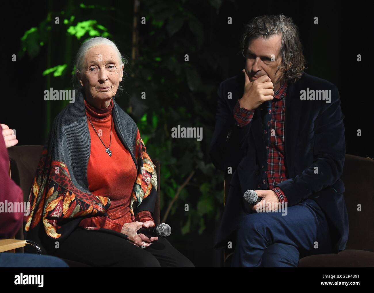 HOLLYWOOD, CA - APRIL 7: Pete Hammond, director Brett Morgen and Jane ...