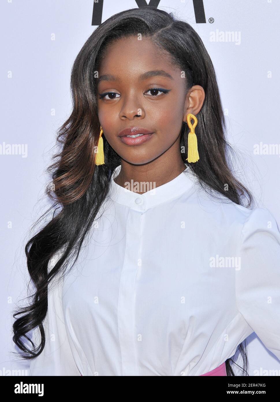 Marsai Martin arrives at the Daily Front Row’s 4th Annual Fashion Los ...