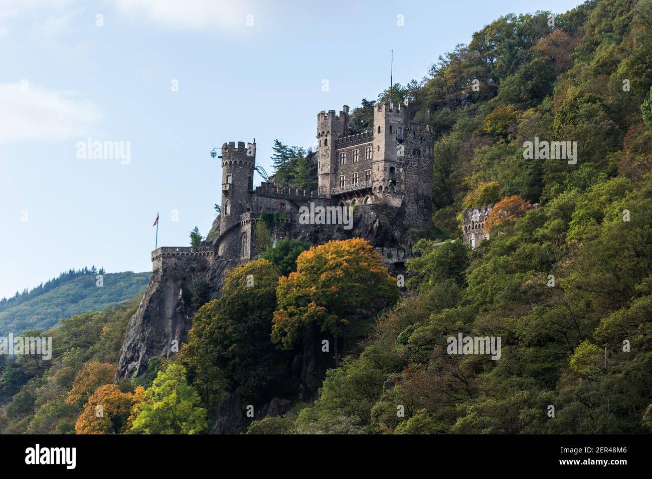 Medieval rheinstein castle on hi-res stock photography and images - Alamy