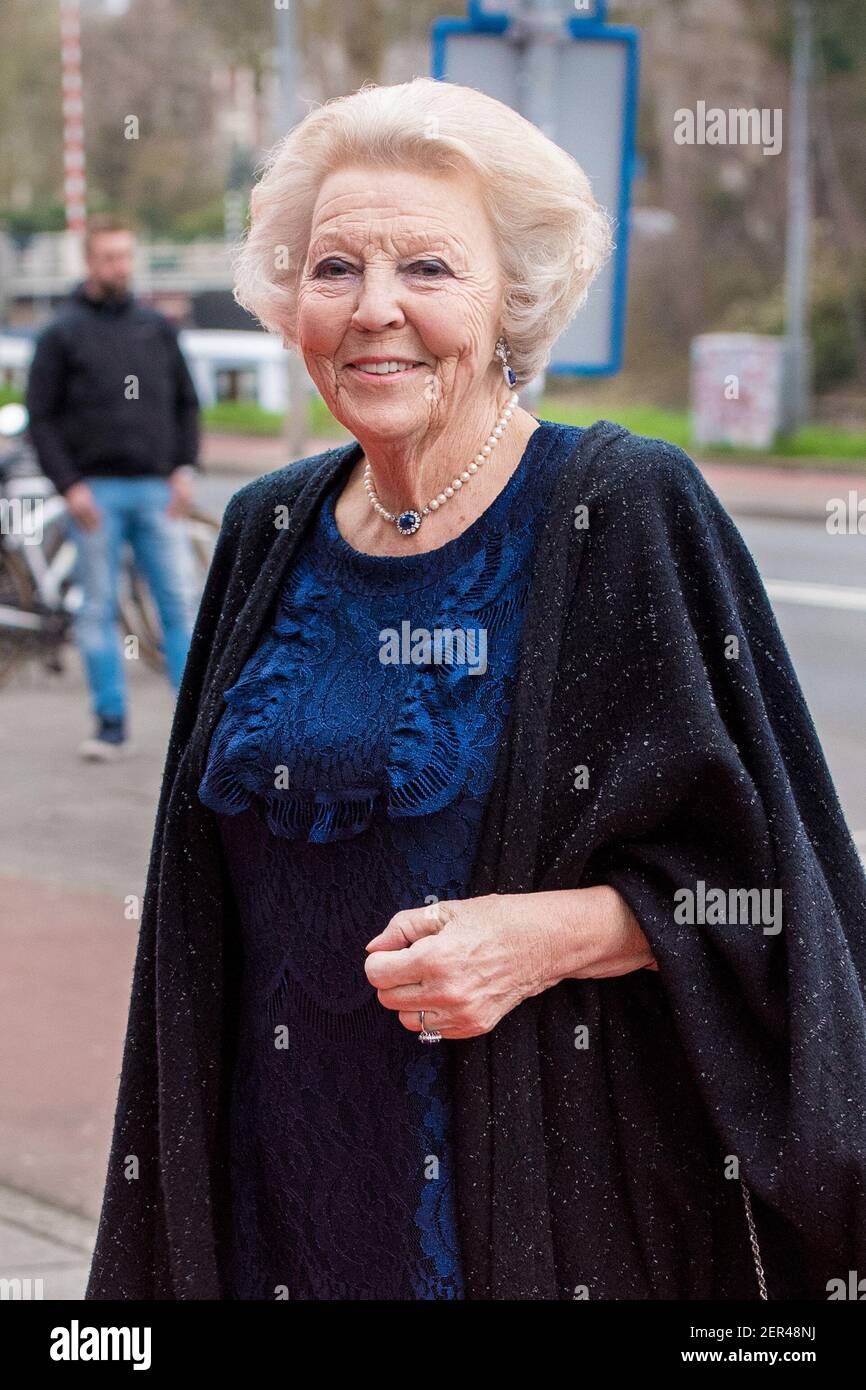 Princess Beatrix during the annual Koningsdag concert in De Oosterpoort ...
