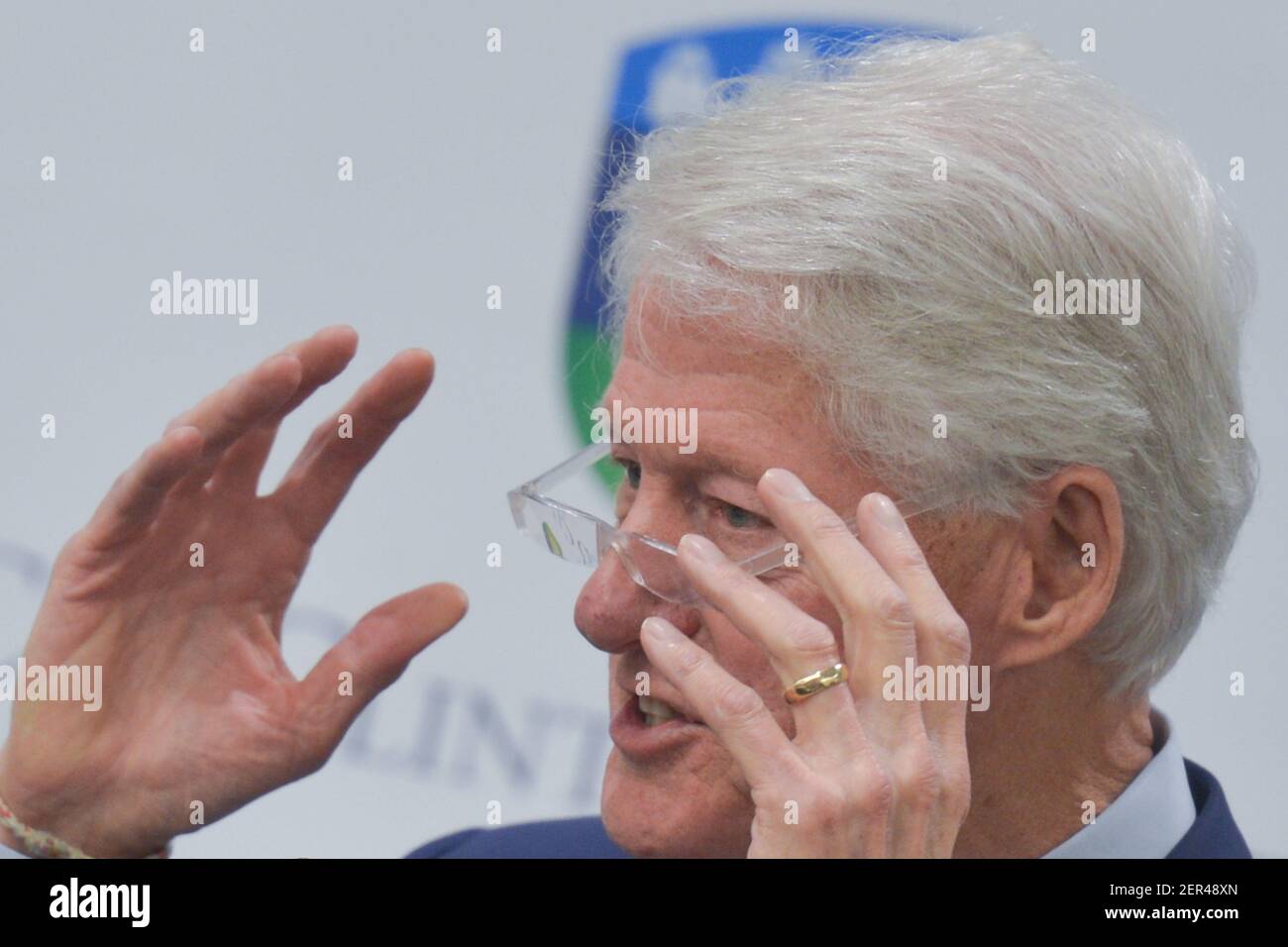 Former US President Bill Clinton delivers keynote address to mark the ...