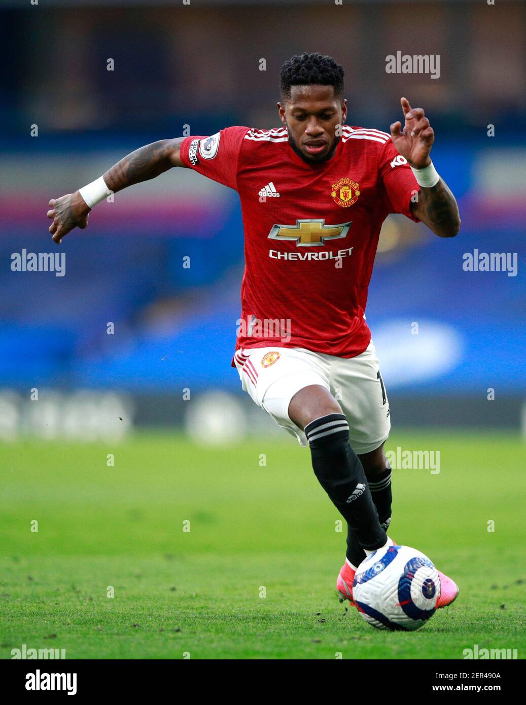Manchester United's Fred during the Premier League match at Stamford ...