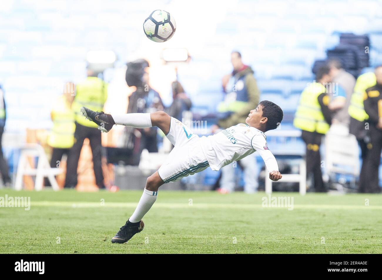 Real Madrid Cristiano Ronaldo's son, Cristiano Ronaldo Jr. during La ...