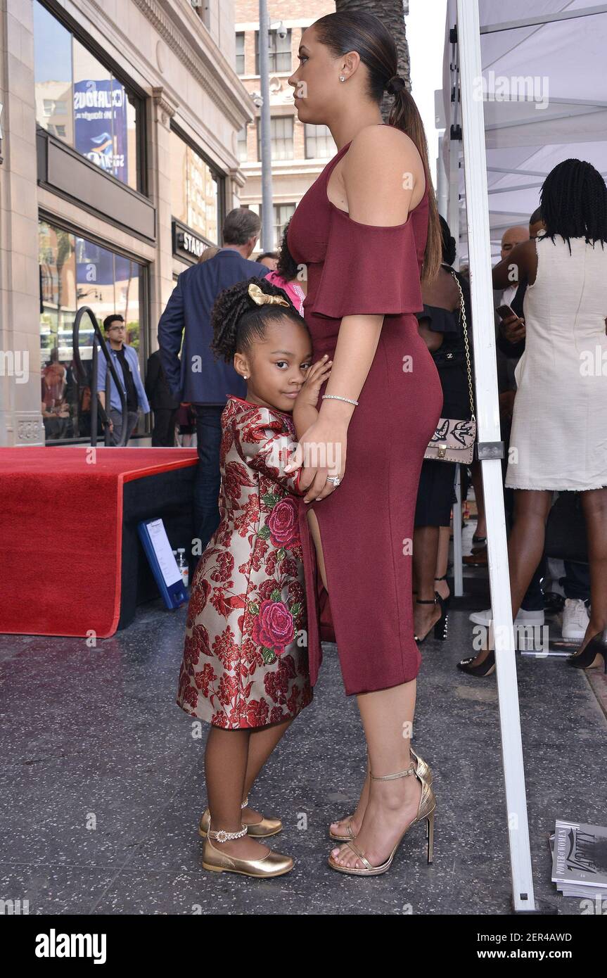 (L-R) Maven Morgan and Mom Megan Morgan at Tracy Morgan's Star On The ...