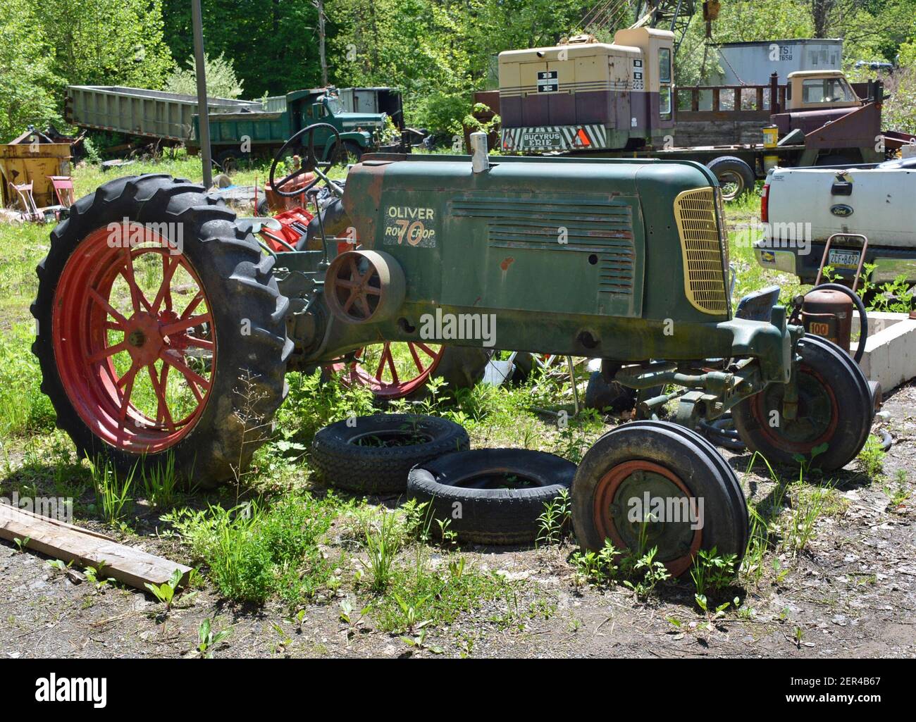This is an Antique Oliver Row Crop 70 Tractor, in The Endless Mountains ...