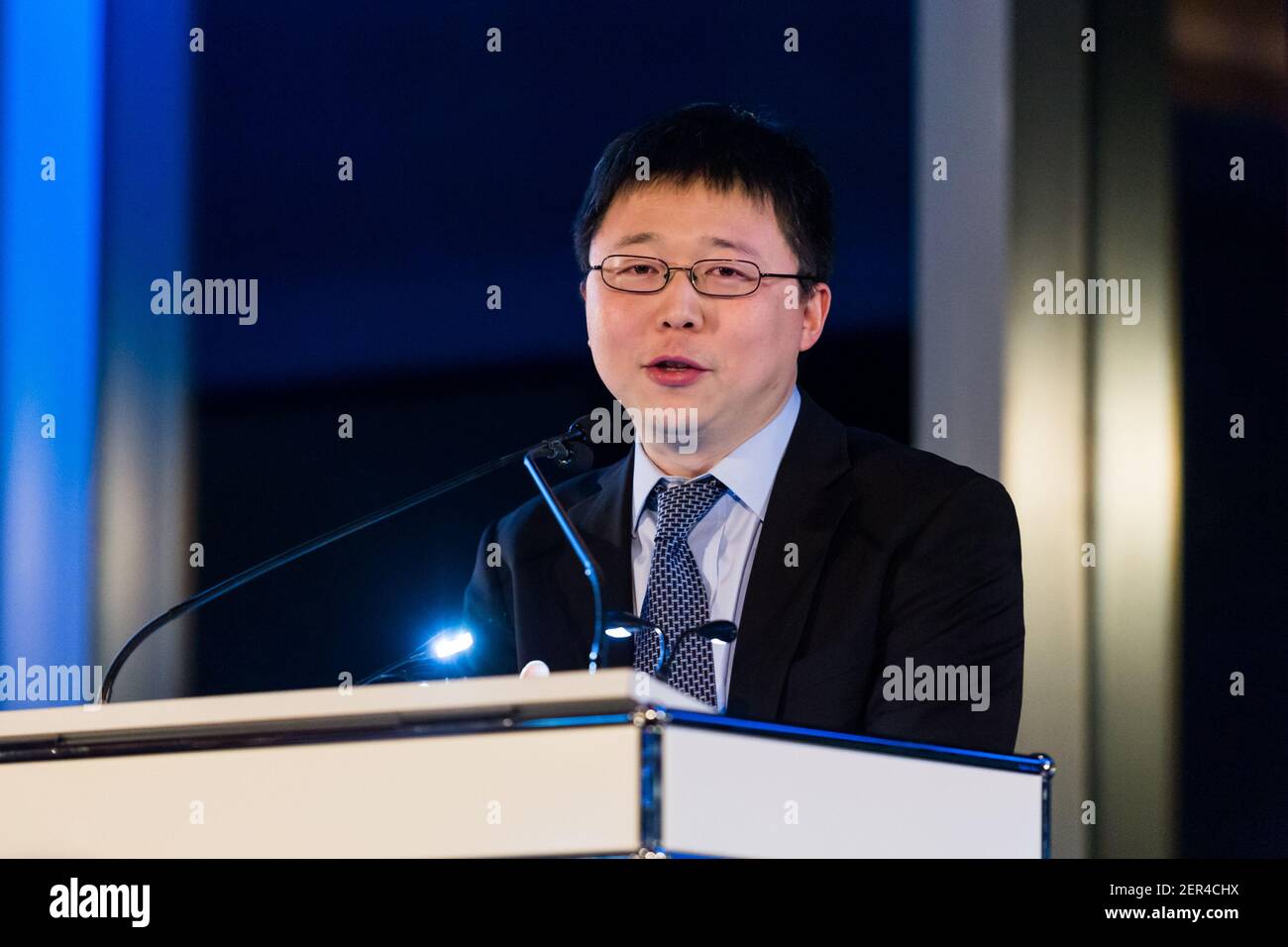 Feng Zhang at the 2018 Vilcek Awards at Mandarin Oriental in New York ...