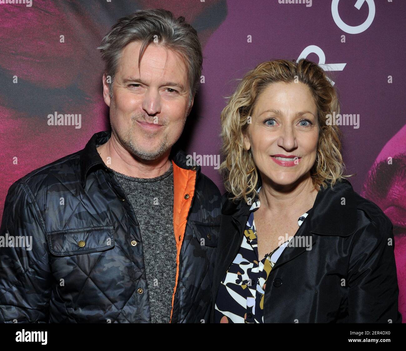 Actress Edie Falco (R) attends the opening night performance of ...