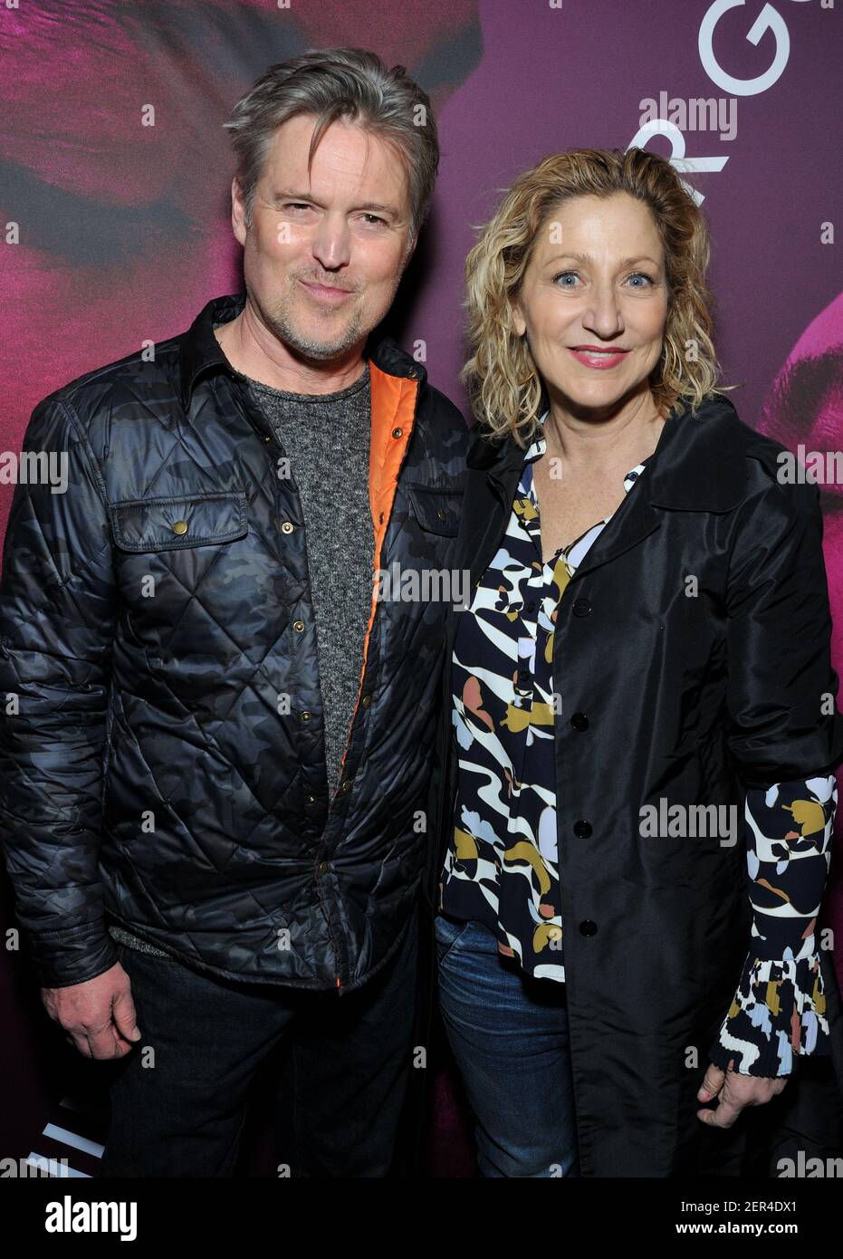 Actress Edie Falco (R) attends the opening night performance of ...
