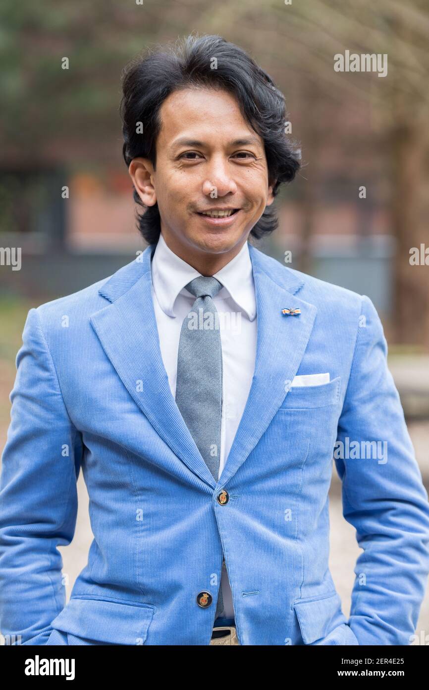 Wibi Soerjadi during the visit of Queen Maxima of the Netherlands to a ...