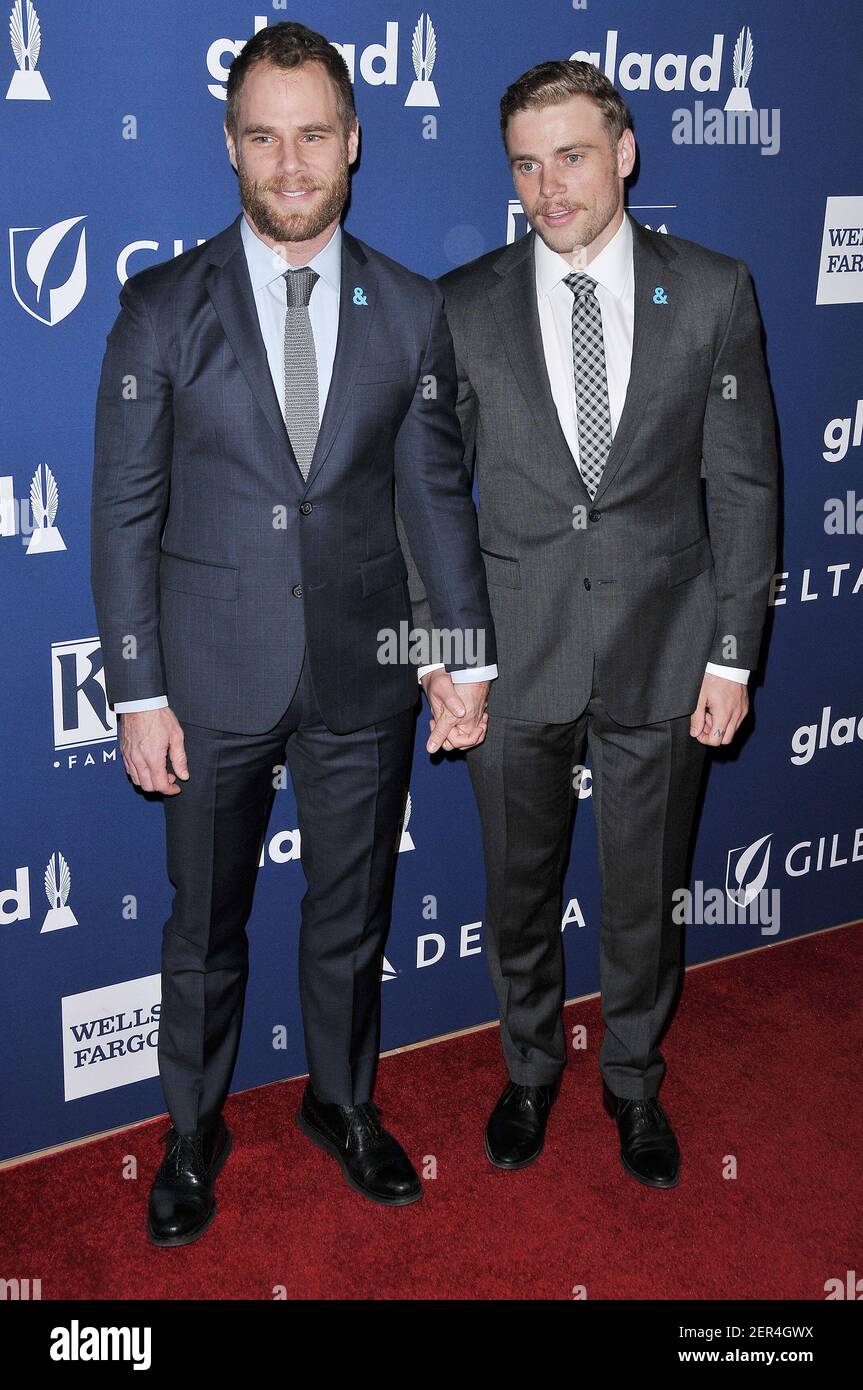 (L-R) Matthew Wilkas and Gus Kenworthy at the 29th Annual GLAAD Media ...
