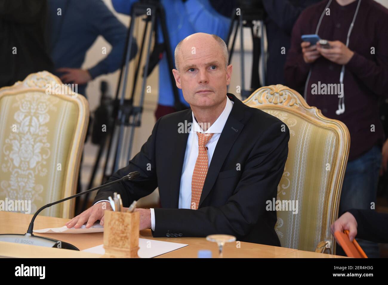 Dutch Foreign Minister Stef Blok during the meeting with Russian ...
