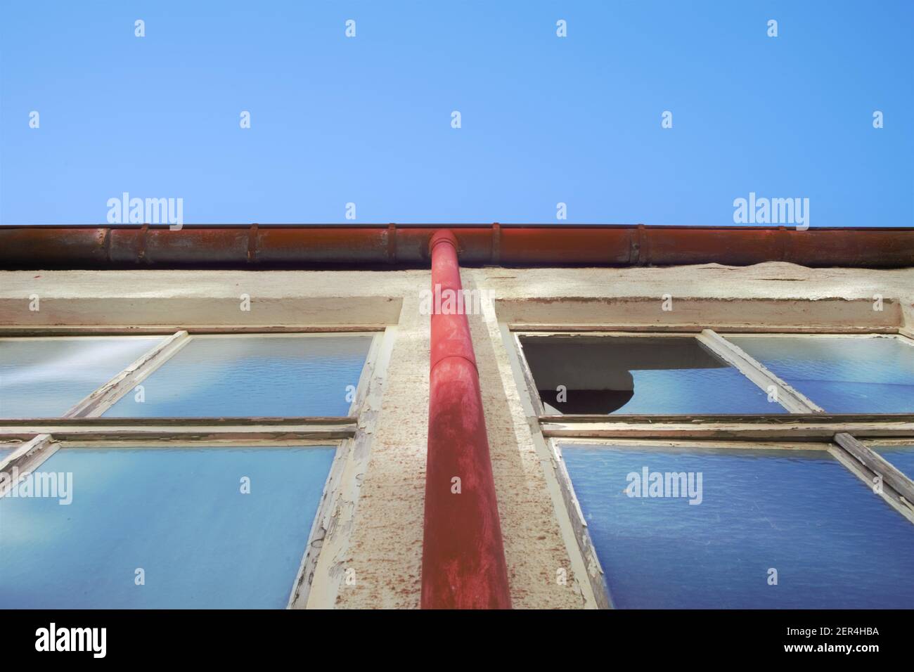 Rain pipe and windows hi-res stock photography and images - Alamy