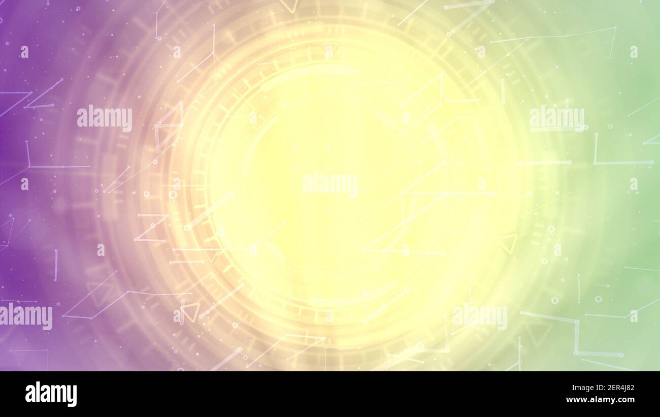 colorful modern abstract background of moving ui circles, technology ...