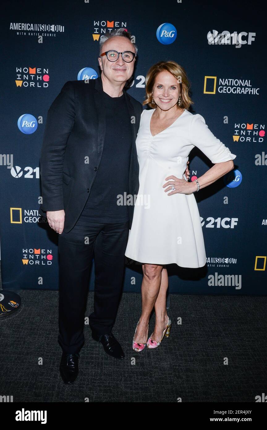 NEW YORK - APRIL 13: Markus Strobel and Katie Couric, Host and ...