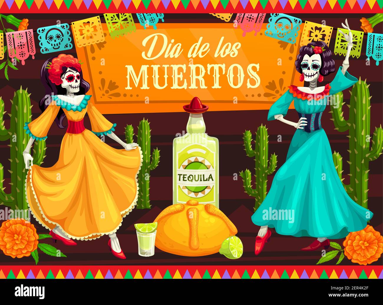 Dancing Skeletons Dia De Los Muertos