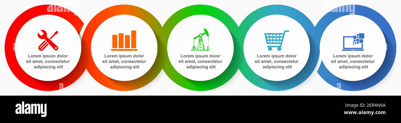 Infographic vector template for presentation, chart, diagram, business ...