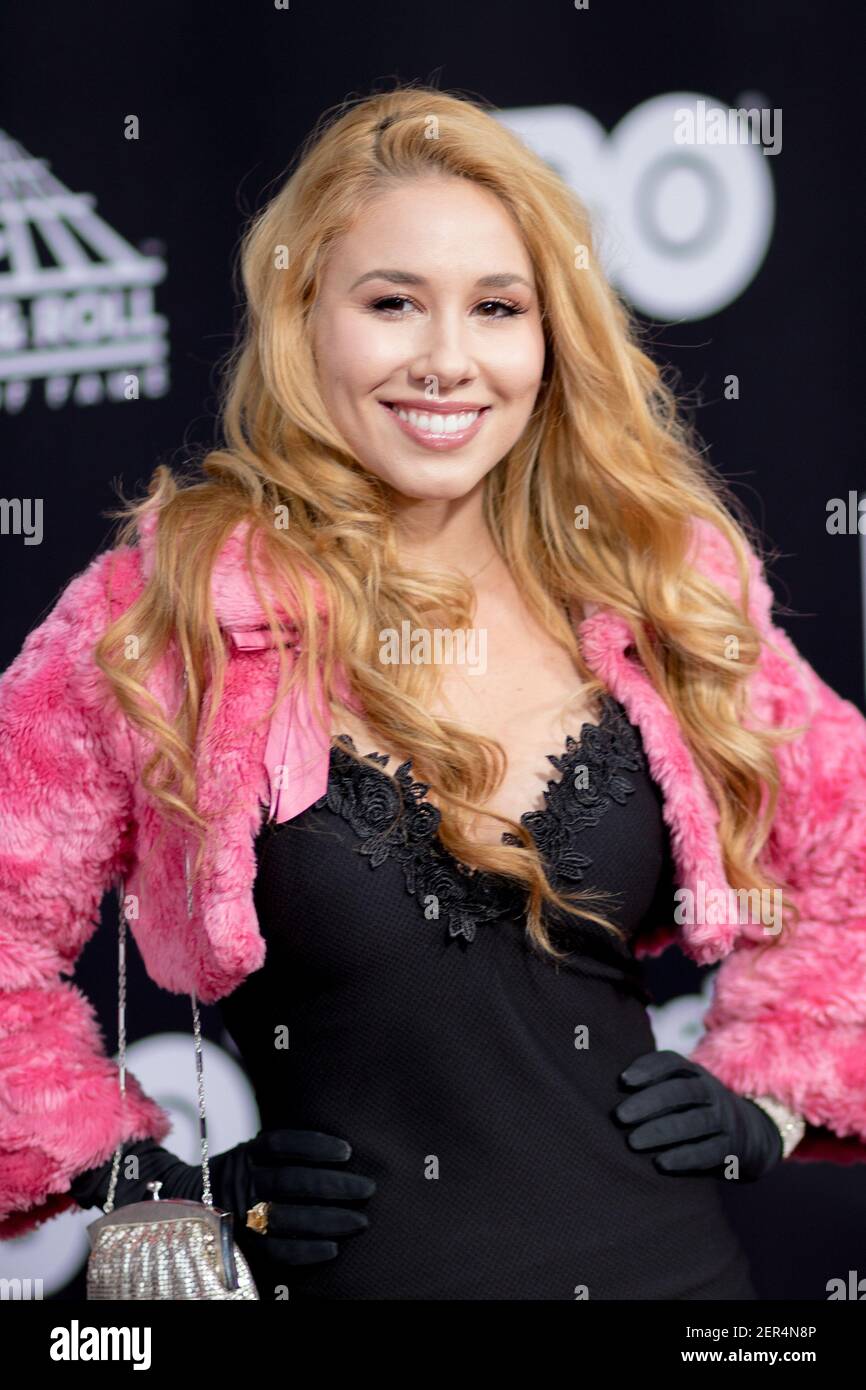 Haley Reinhart on the red carpet before the 2018 Rock and Roll Hall of ...