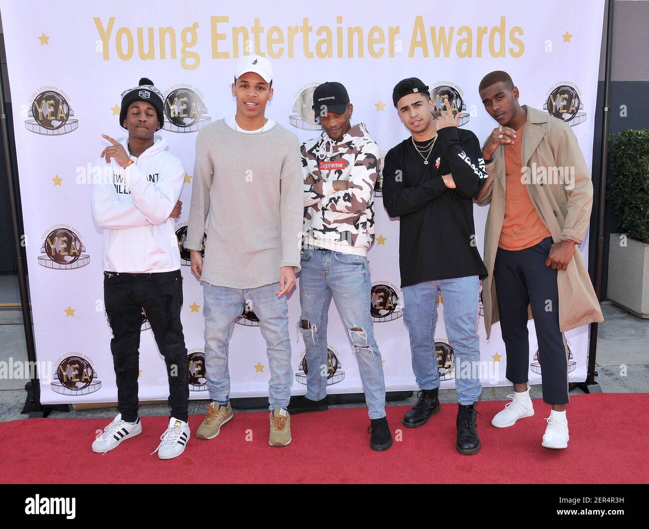 Next Town Down arrives at The 3rd Annual Young Enterainer Awards held ...