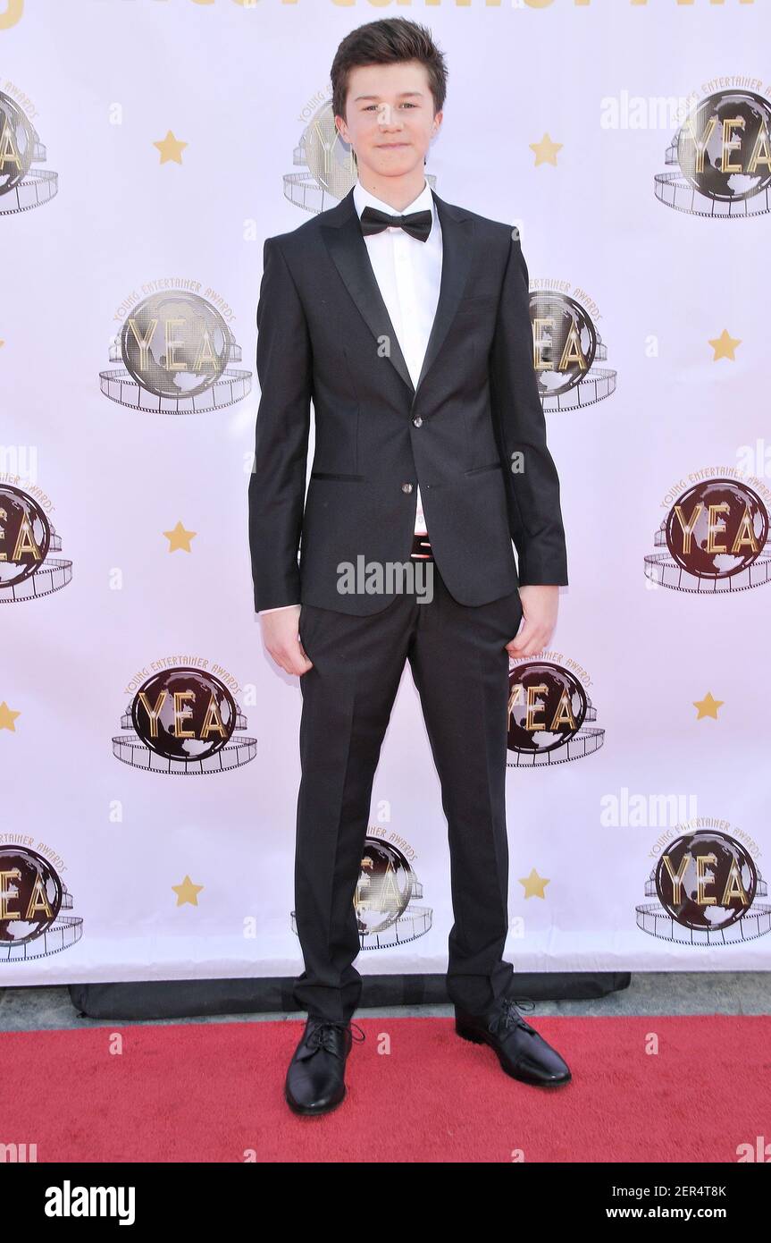Carson Reaume arrives at The 3rd Annual Young Enterainer Awards held at the Globe Theatre at ...