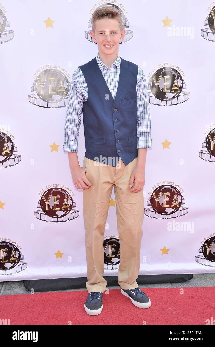 Christopher Downs arrives at The 3rd Annual Young Enterainer Awards held at the Globe Theatre at ...