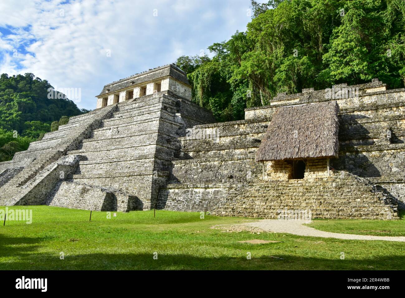Temple of the Inscriptions at Palenque, a Maya city state in southern ...