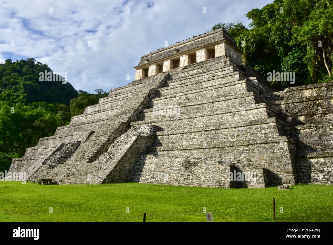 Temple of the Inscriptions at Palenque, a Maya city state in southern ...