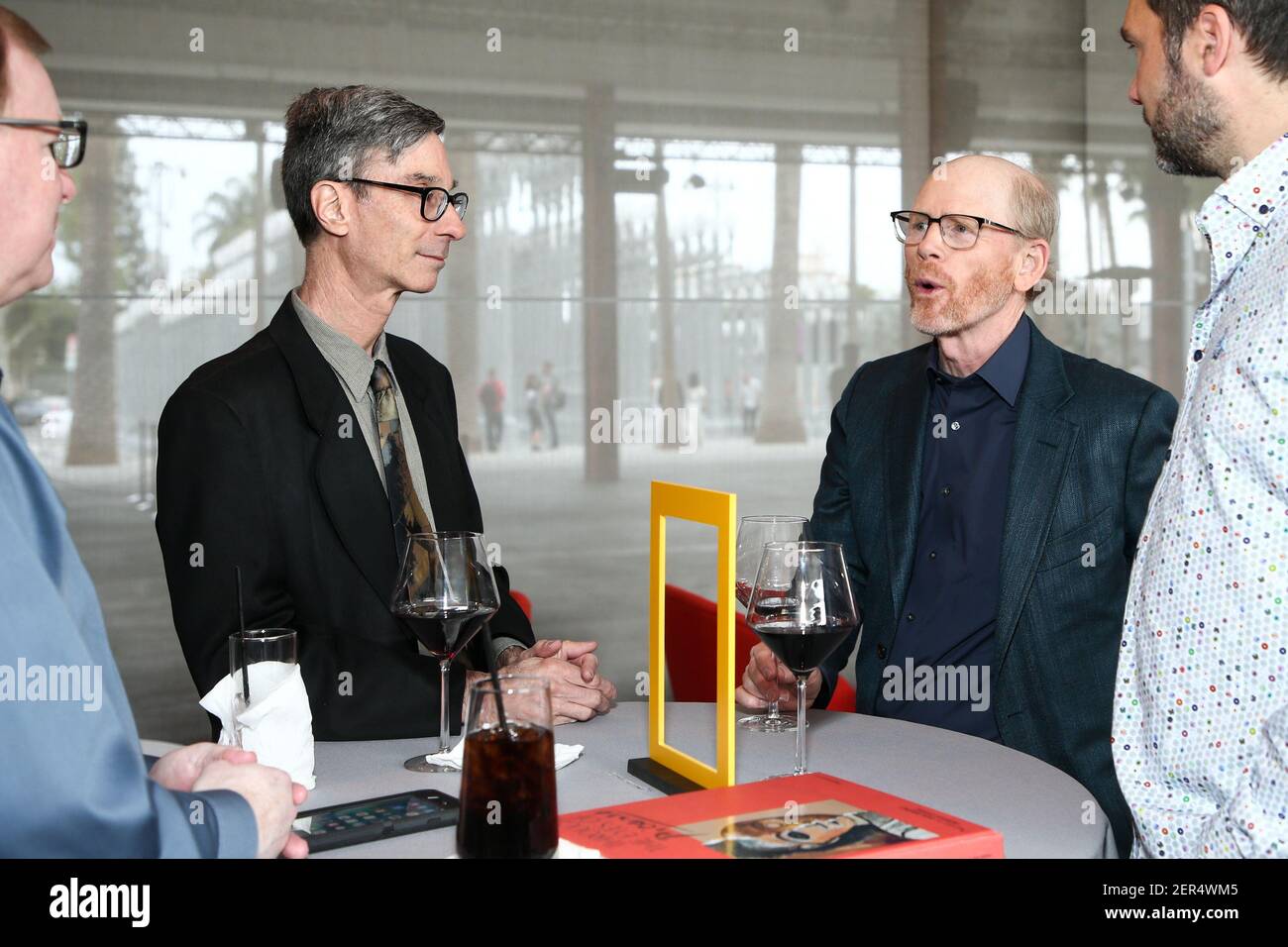 LOS ANGELES - APRIL 15: Bill Desowitz and Ron Howard attends a dinner ...
