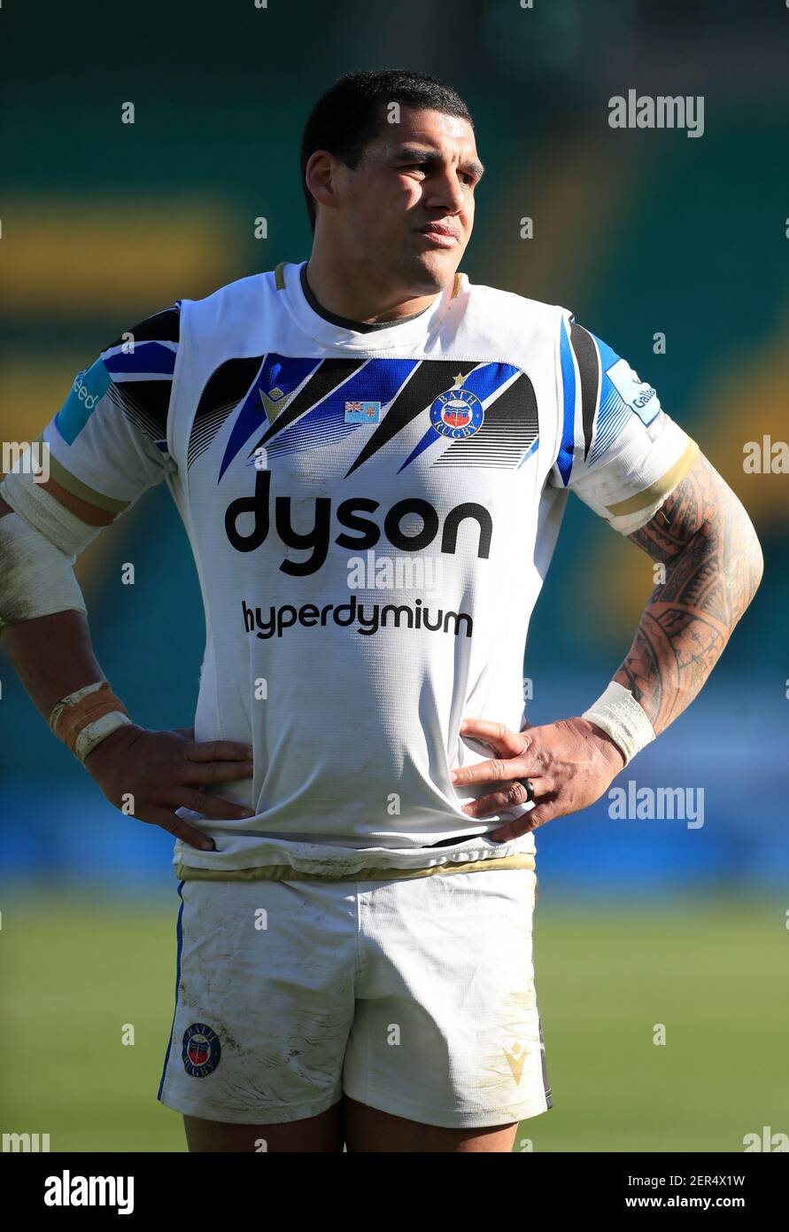 Bath's Josh Matavesi during the Gallagher Premiership match at ...