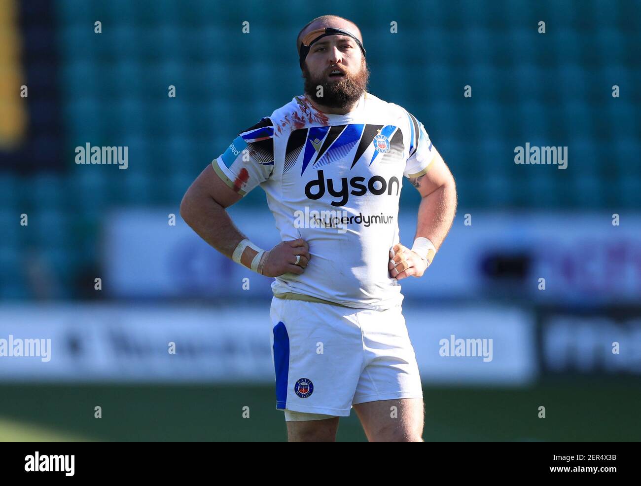 Bath's Tom Dunn during the Gallagher Premiership match at Franklins ...