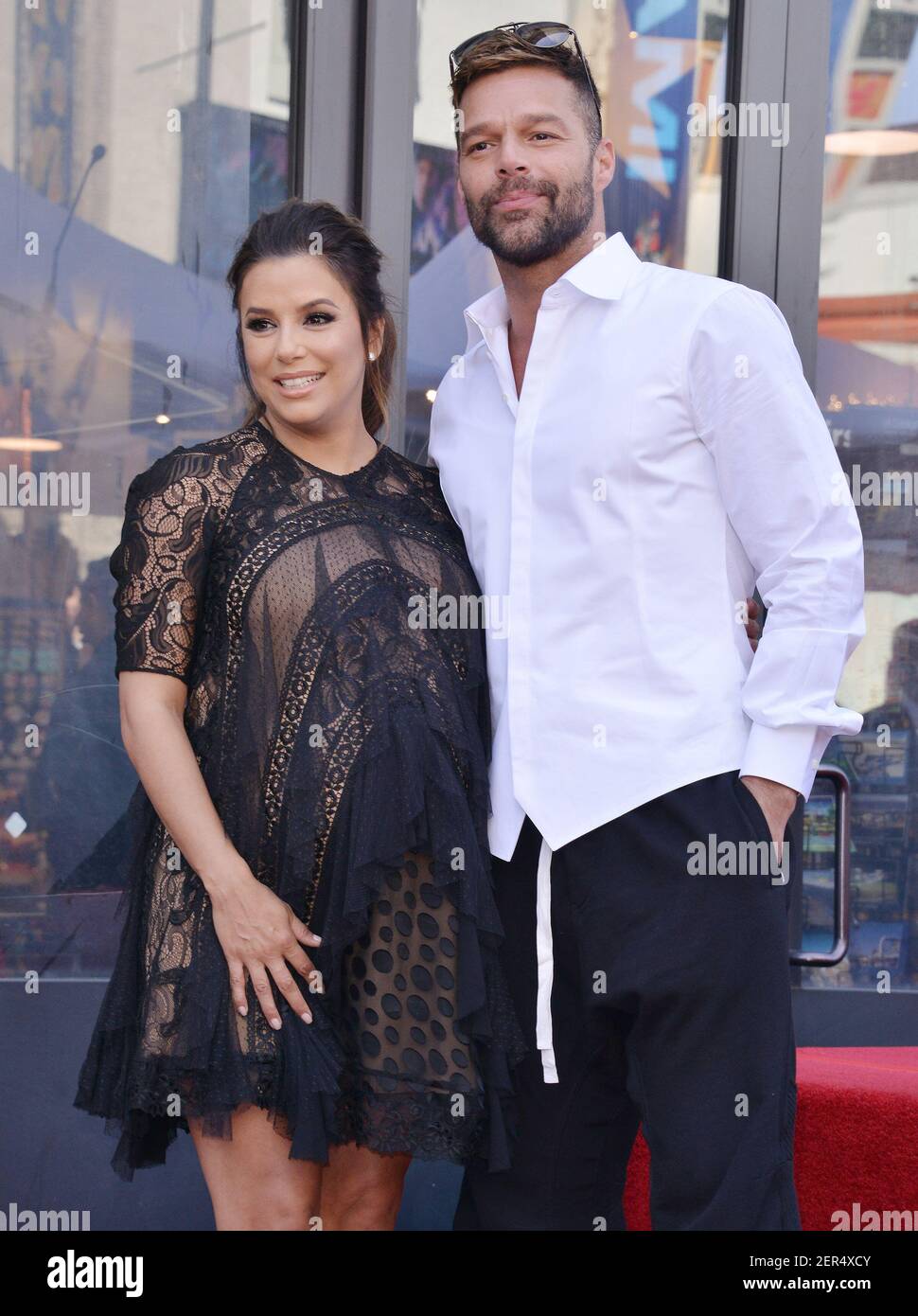 (L-R) Eva Longoria and Ricky Martin at Eva Longoria's Star On The ...