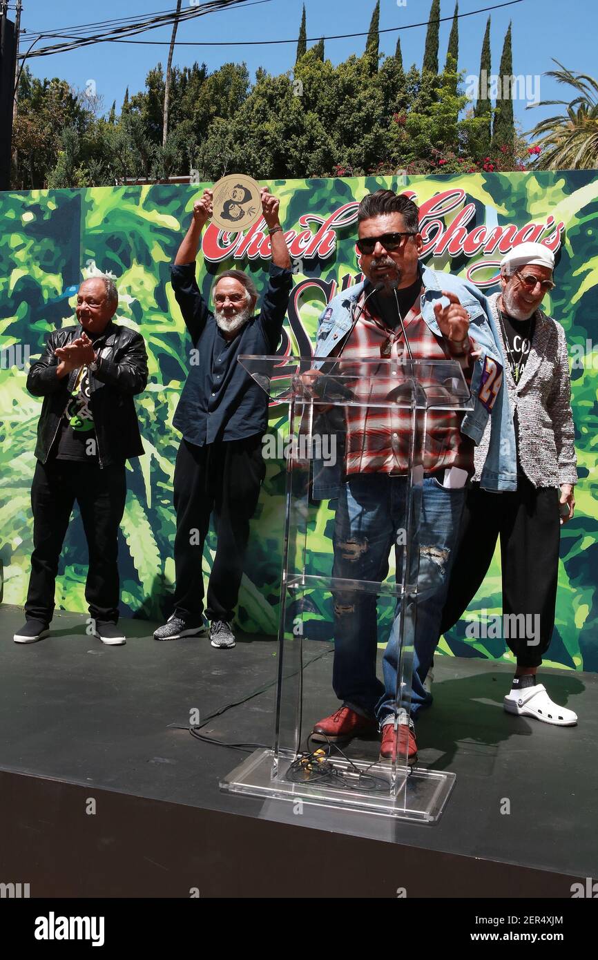 George Lopez, Cheech Marin, Tommy Chong, Lou Adler attend the "Cheech ...